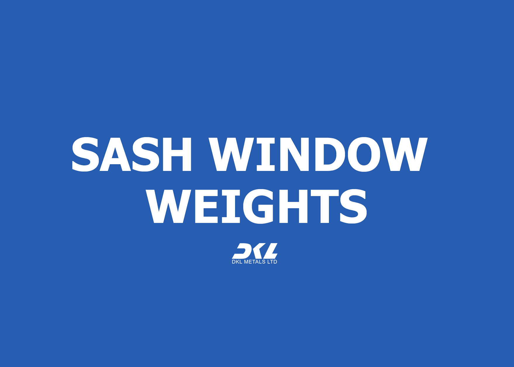 Lead Sash Window Weights | UK Based | DKL Metals